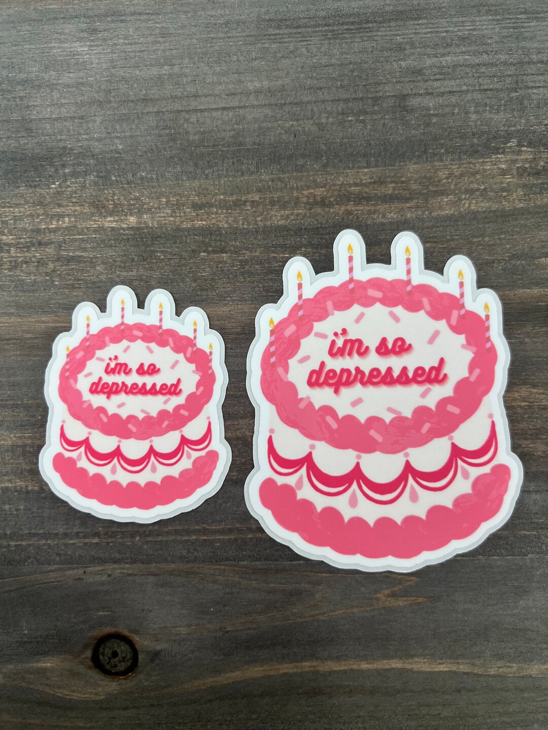 I'm so Depressed Sticker Pack - Etsy