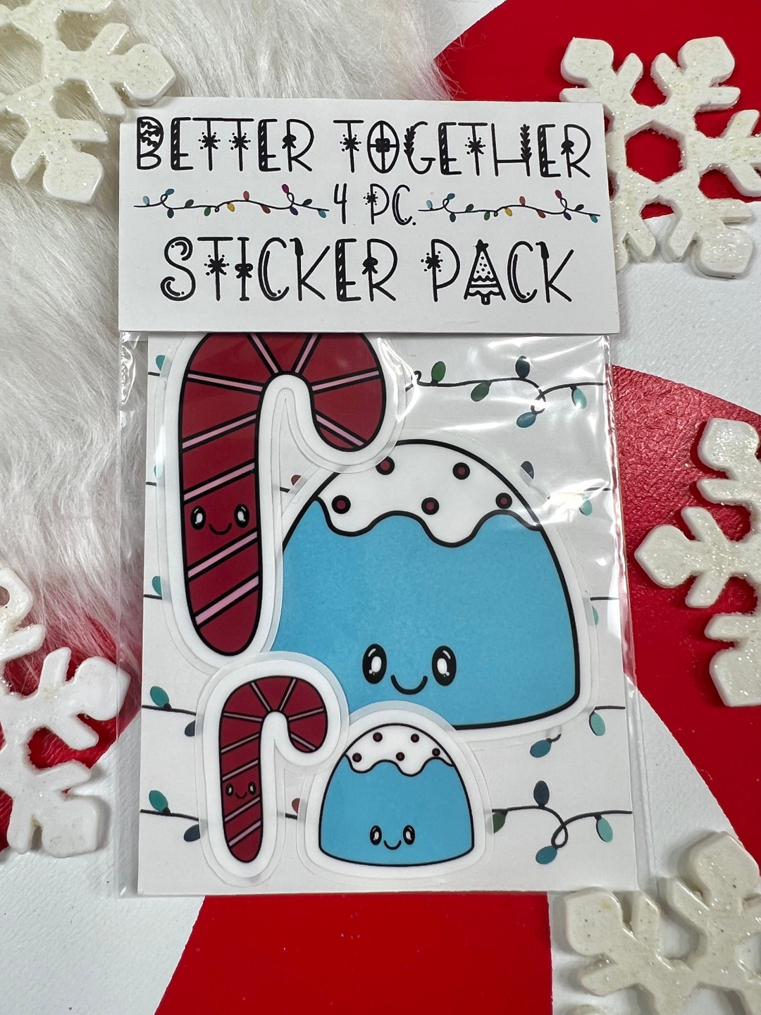 Gumdrop & Candy Cane Sticker Pack - Etsy