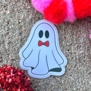 2-inch Valentine's Day Ghost Sticker Pack, Water Resistant Stickers ...