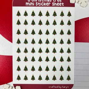O Christmas Tree Mini Sticker Sheet – Festive Holiday Stickers for ...