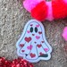 2-inch Valentine's Day Ghost Sticker Pack, Water Resistant Stickers ...
