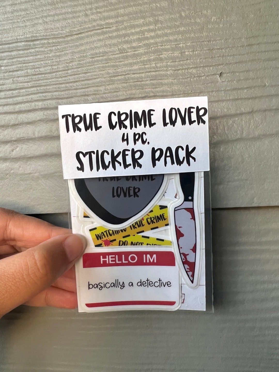2-inch True Crime Sticker Pack, True Crime Lovers, True Crime Gift ...