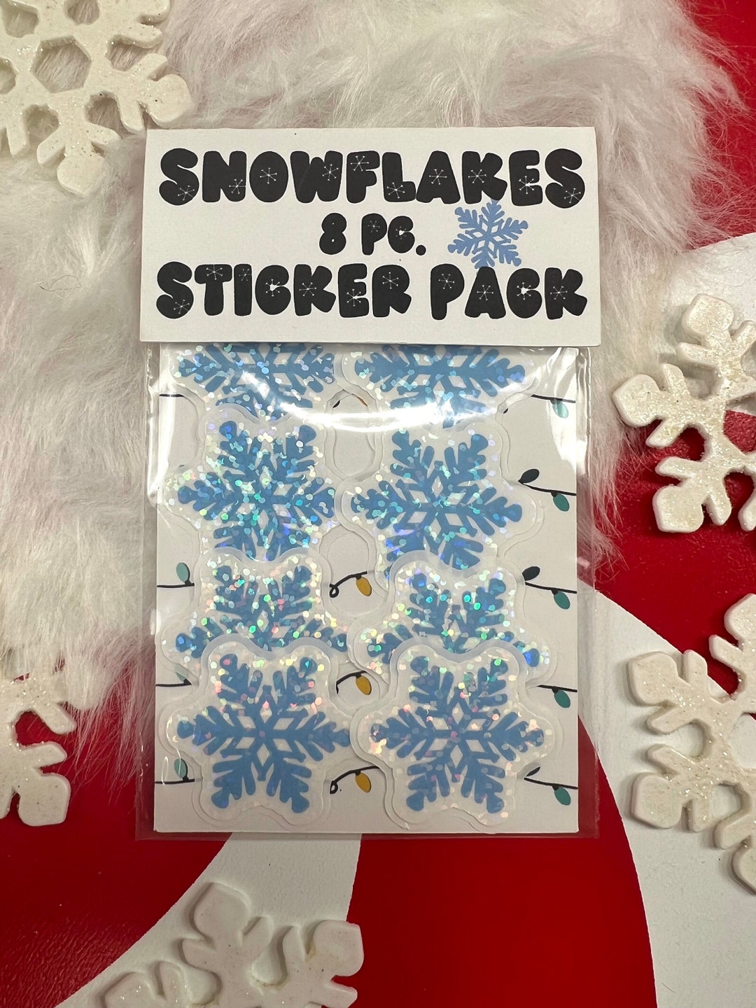 Mini Snowflakes Sticker Pack - Etsy