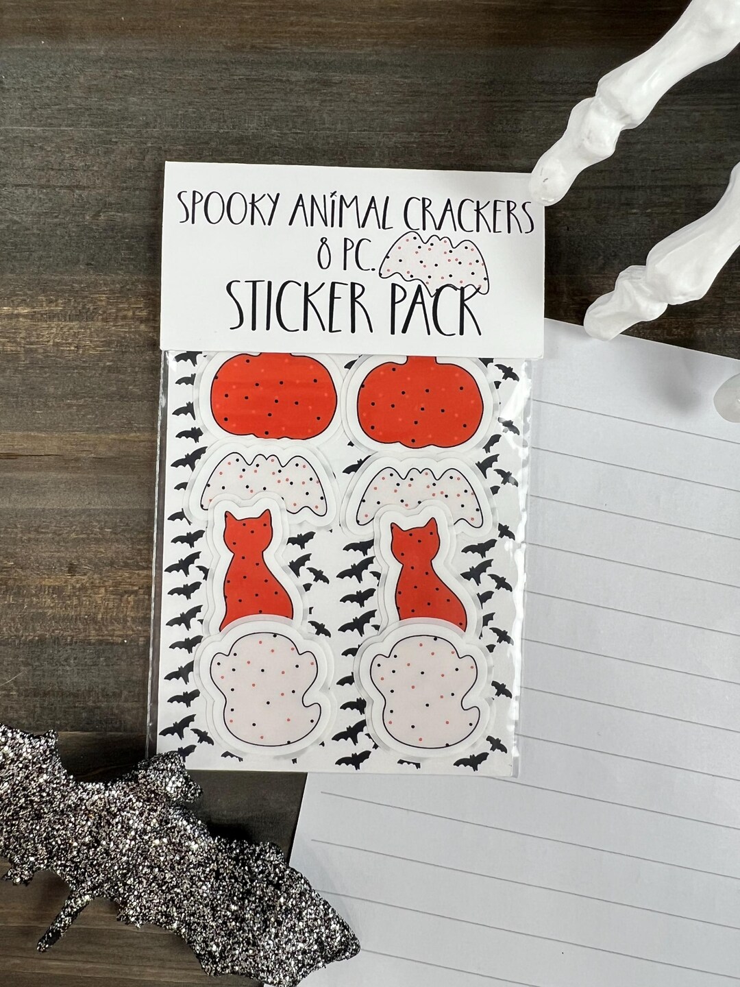 Spooky Animal Crackers Mini Sticker Pack - Etsy