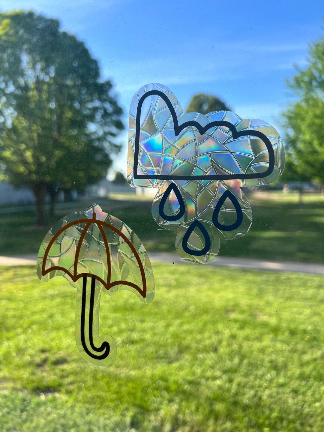Spring Suncatcher Sticker Set - Etsy