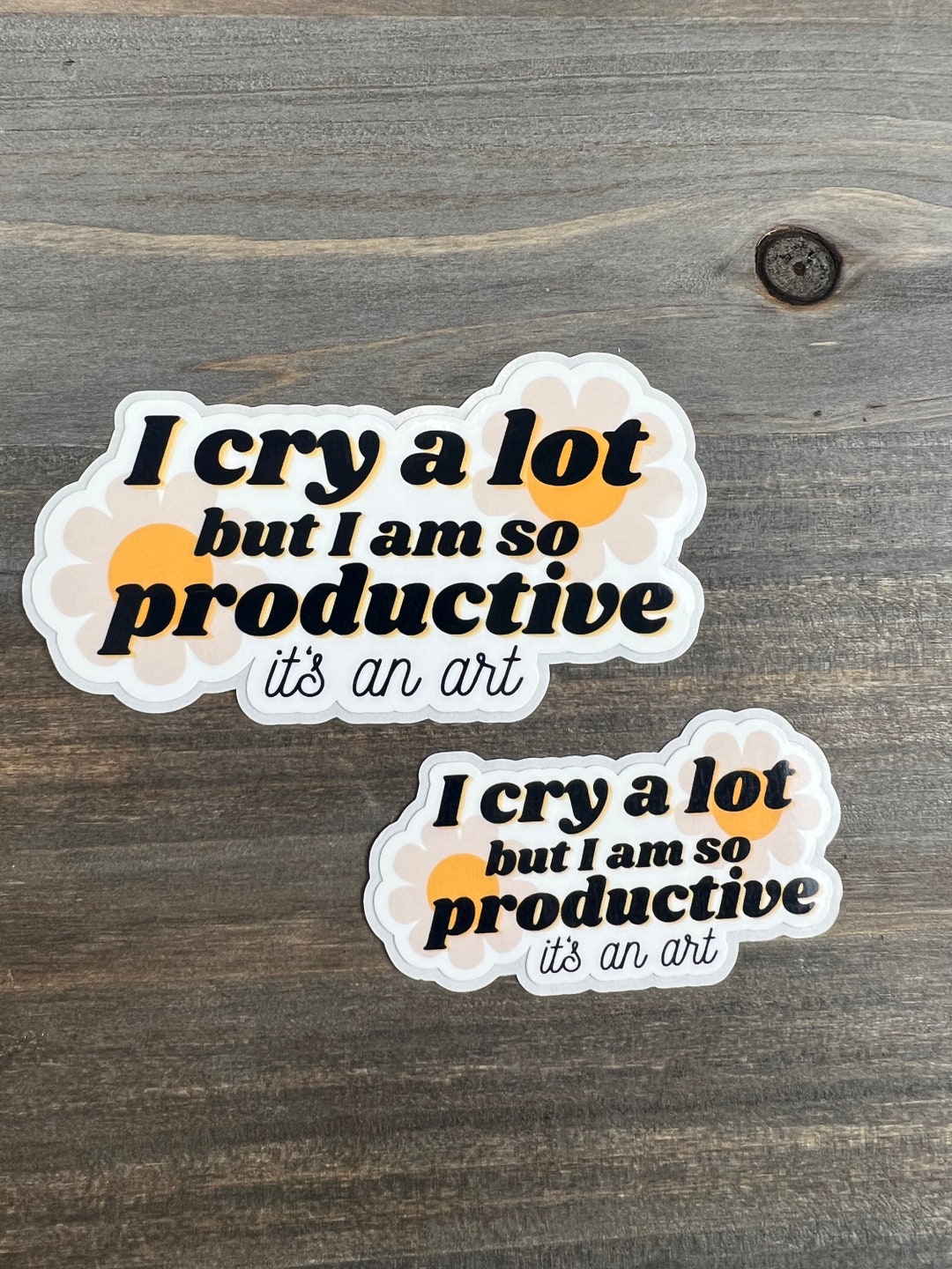 I Cry A Lot Sticker Pack - Etsy