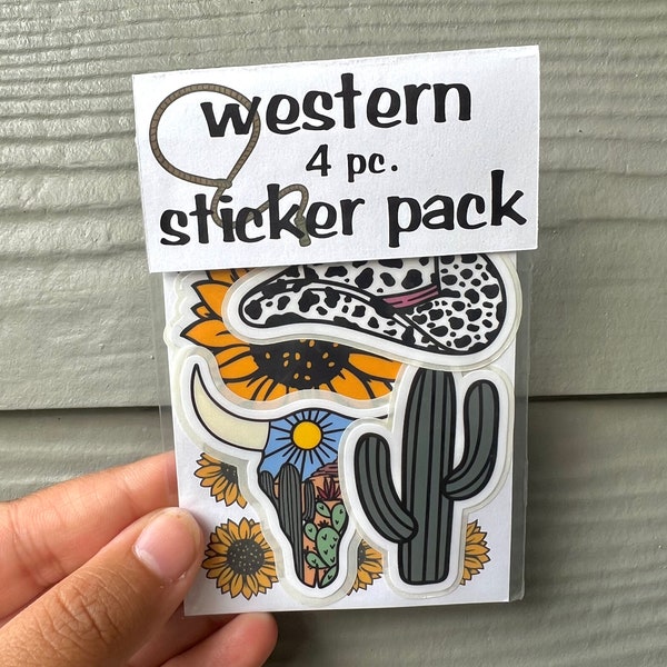 Western Stickers - Etsy