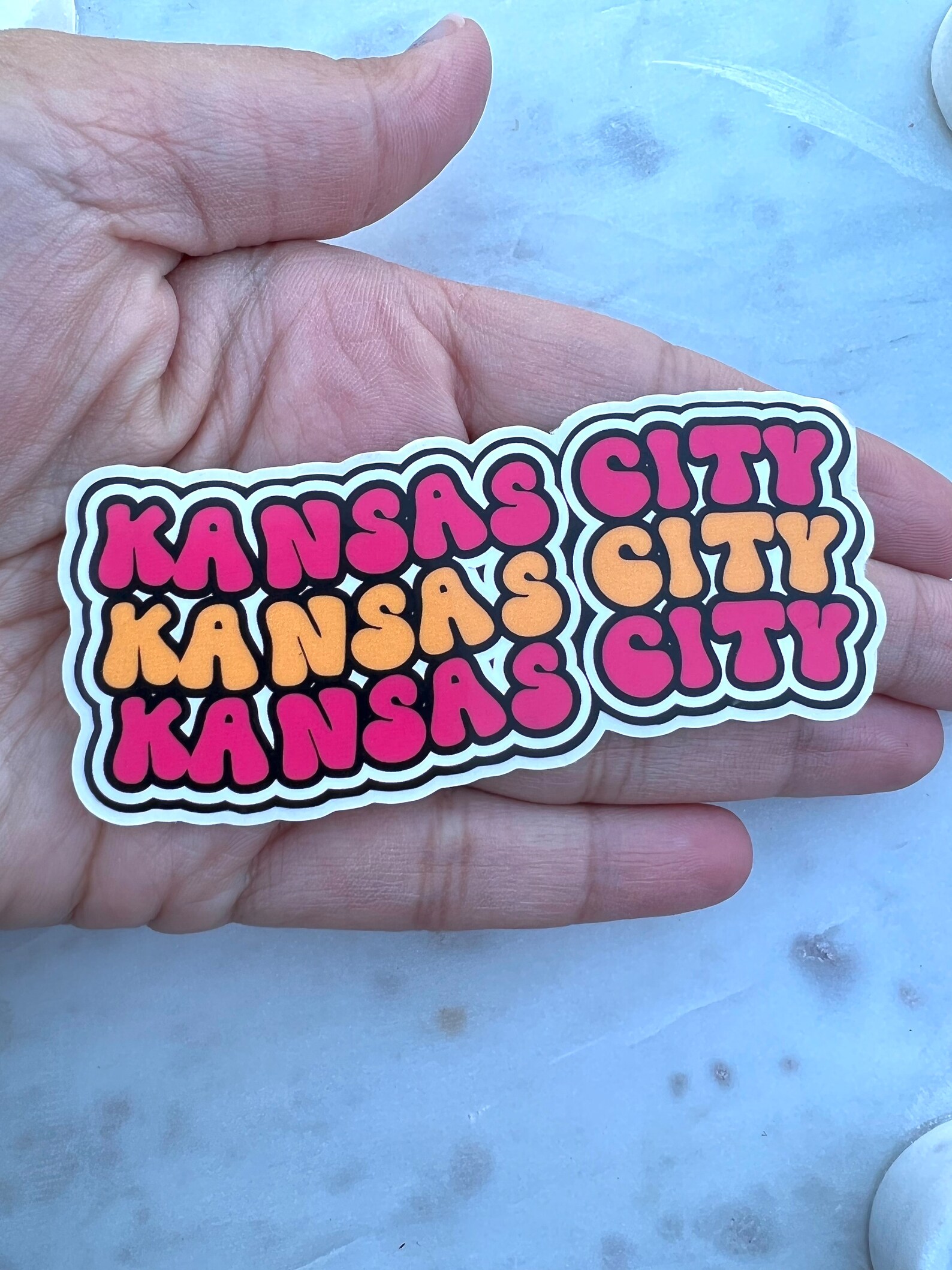 3-inch Kansas City Chiefs Stickers Easy Peel Stickers Water - Etsy