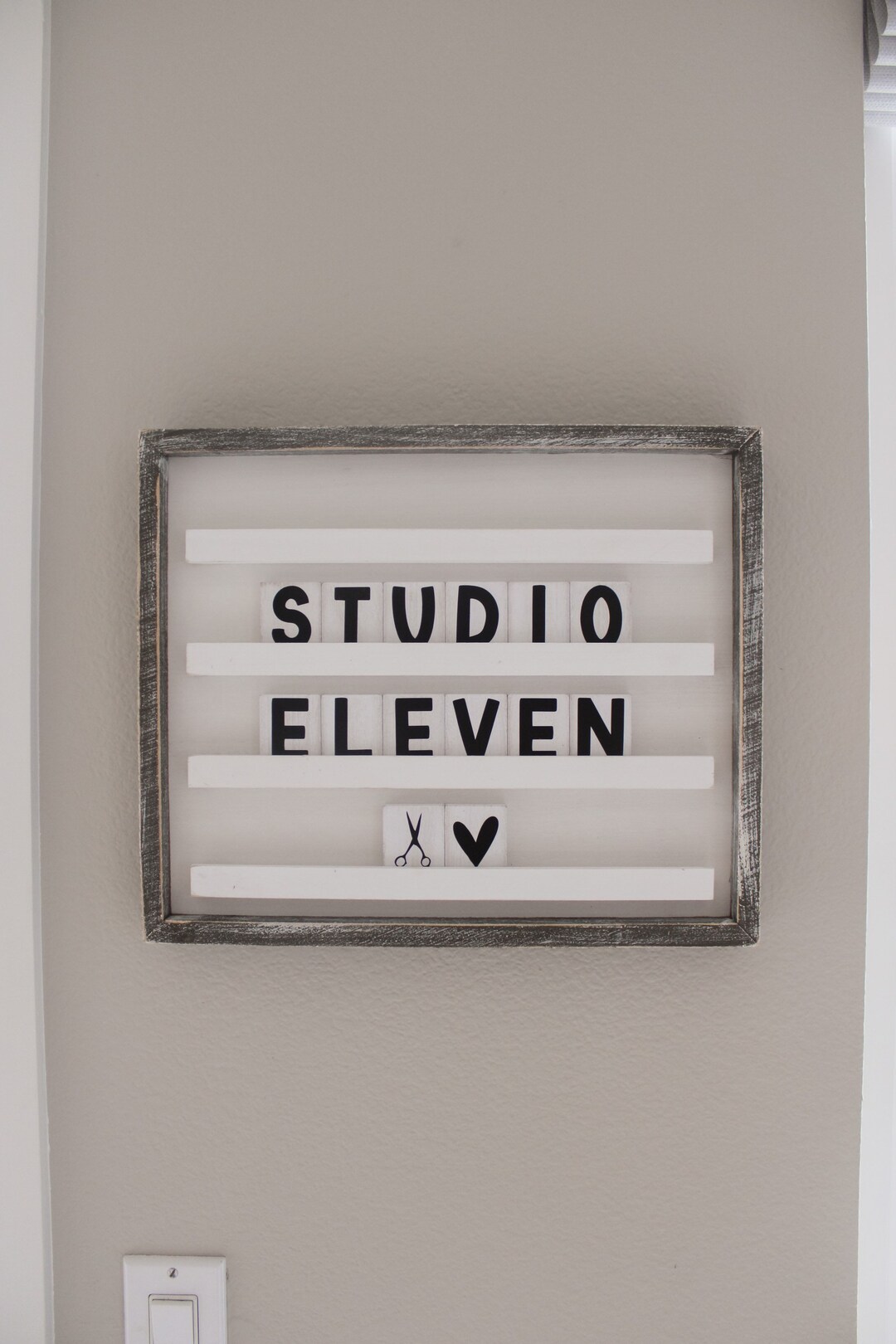 13X15 White Wood Letterboard Sign With Letter Tiles - Etsy