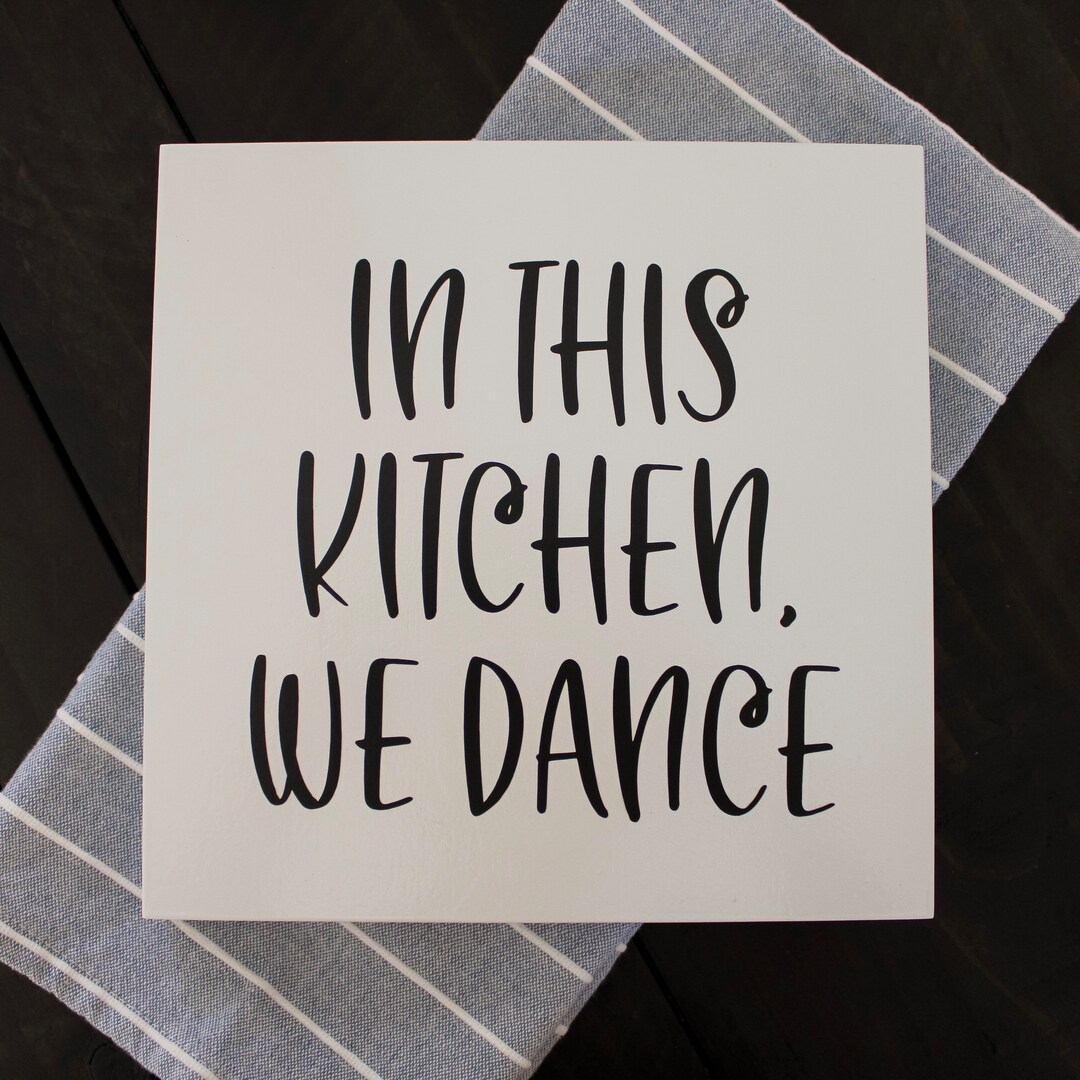8x8 White Farmhouse Kitchen Sign - Etsy