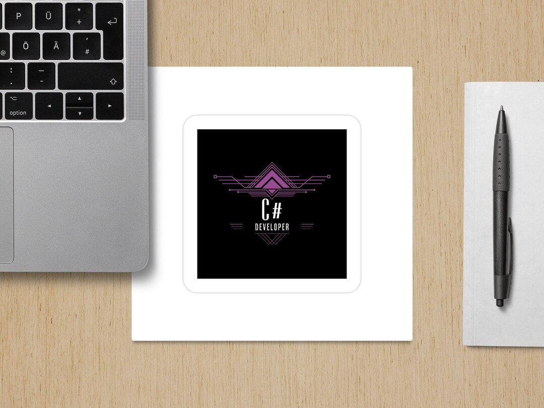 C Developer 01 Kiss Cut Sticker Indoor and Outdoor Use Durable Laptop ...