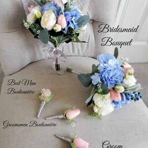 Emma Sweet Bridal Bouquet, Beautiful Round Handtied Wedding Arrangement ...