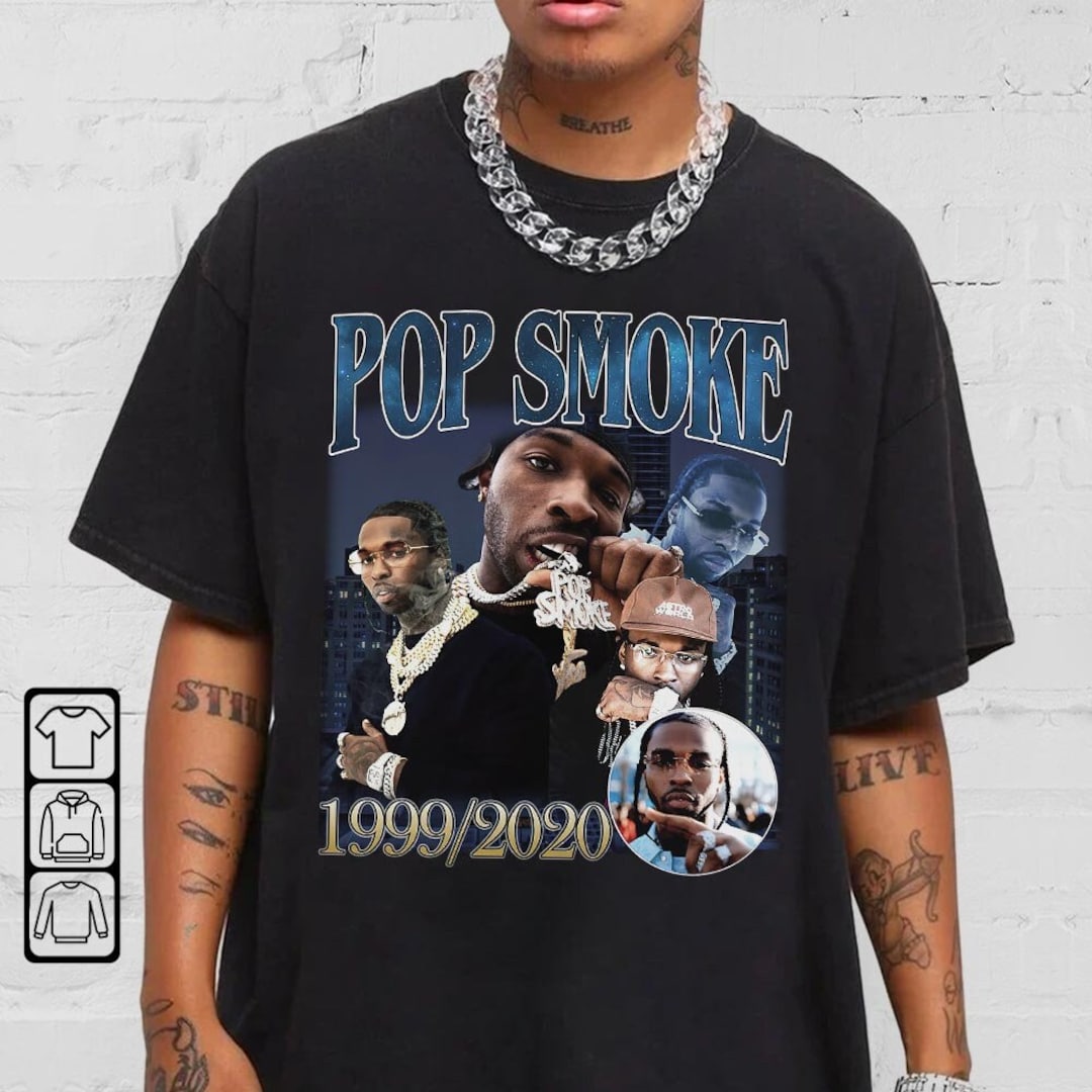 Pop Smoke Shirt Pop Smoke Vintage Bootleg Sweatshirt Pop - Etsy