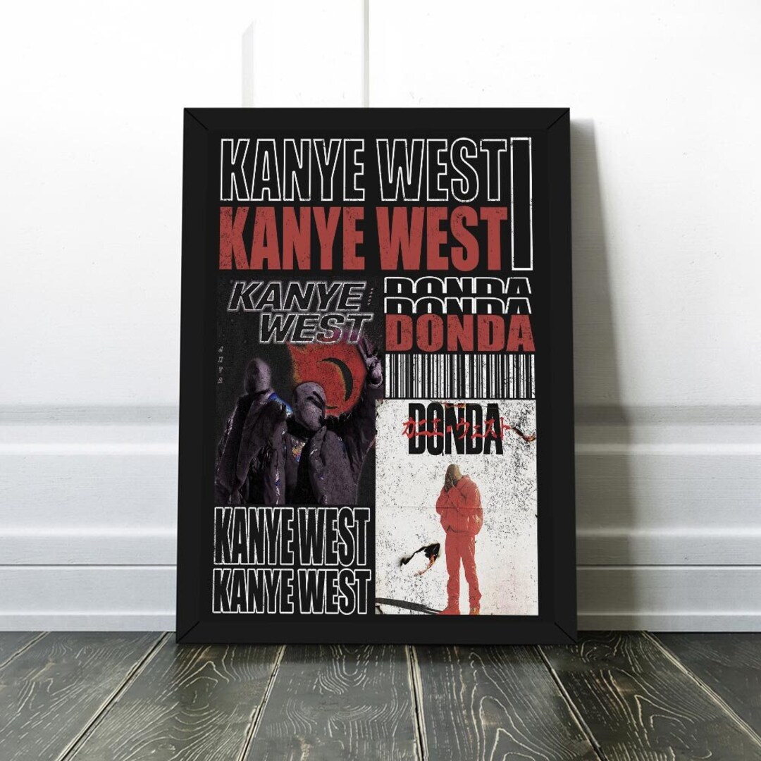 Kanye West Donda Album Tracklist Art Book Canvas Print T2 Ye - Etsy