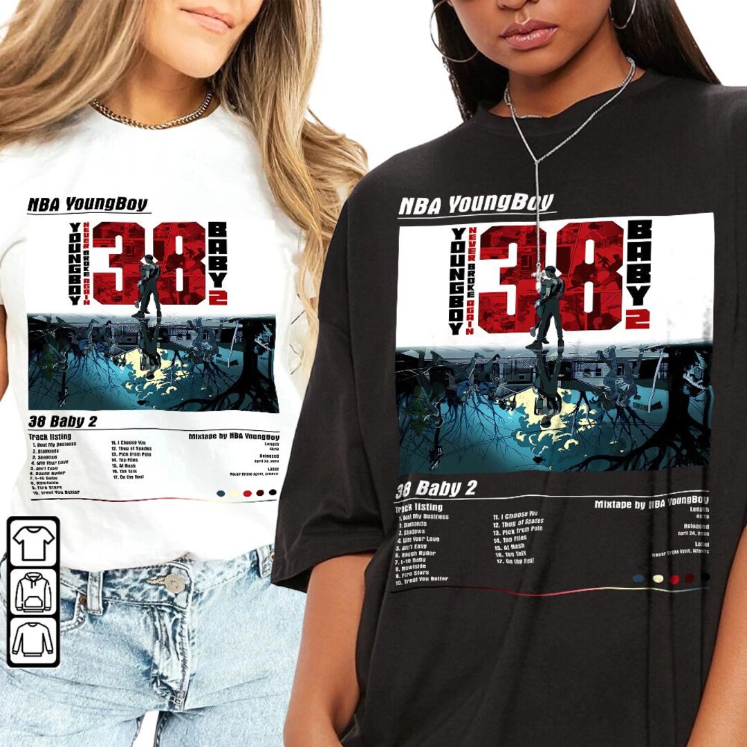 NBA Youngboy 38 Baby 2 Album Tracklist Shirt Vintage Album - Etsy