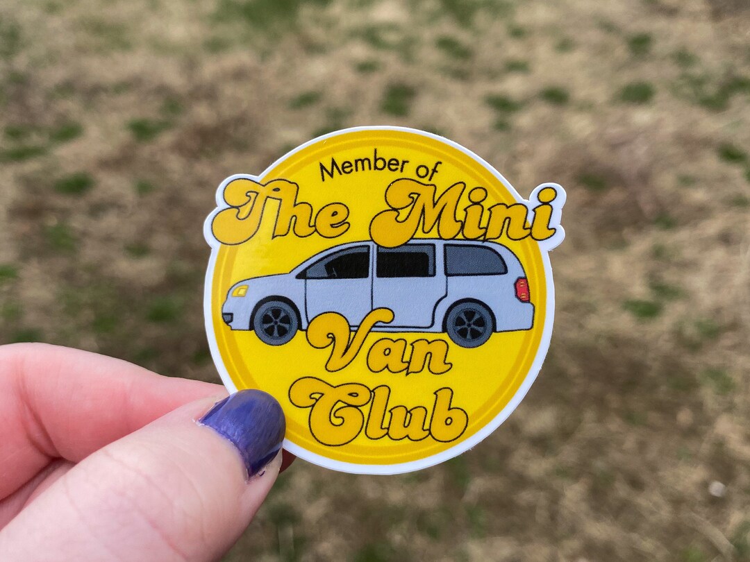 The Mini Van Club Vinyl Sticker - Etsy