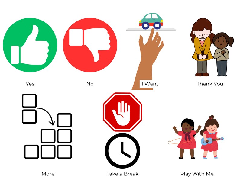 Conversation Pack Visual Communication Cards for Kids AAC - Etsy