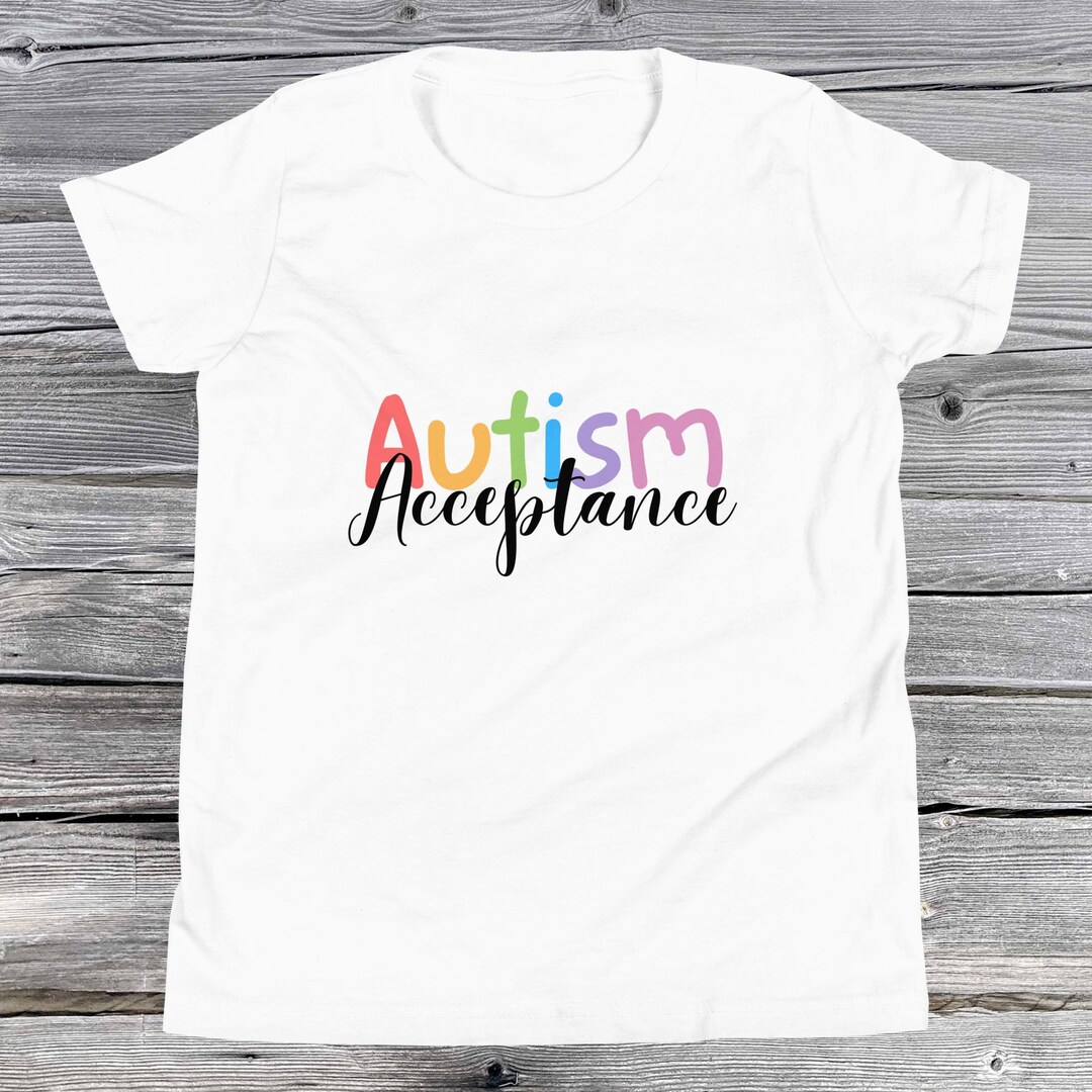 Rainbow Autism Acceptance Kids T-shirt - Etsy