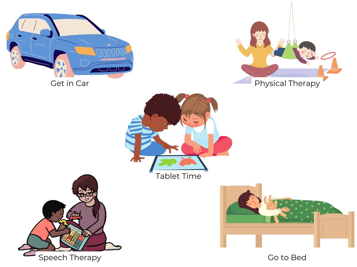 Visual Communication Cards for Kids AAC Great for Autism - Etsy