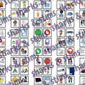 Visual Communication Cards Printable Download - 90 Non Verbal Flash ...