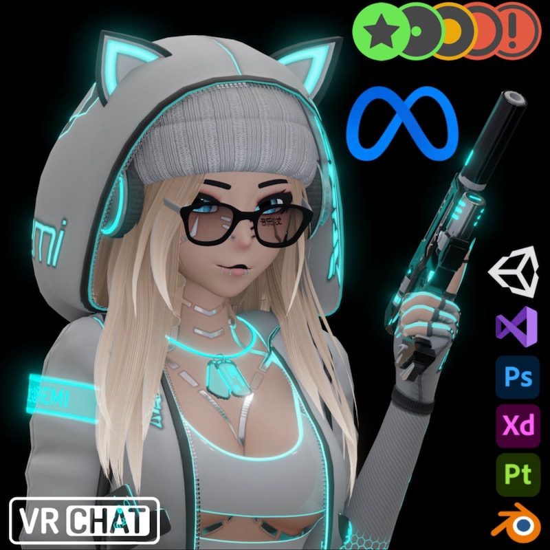Vrchat Femboy Avatar - Etsy
