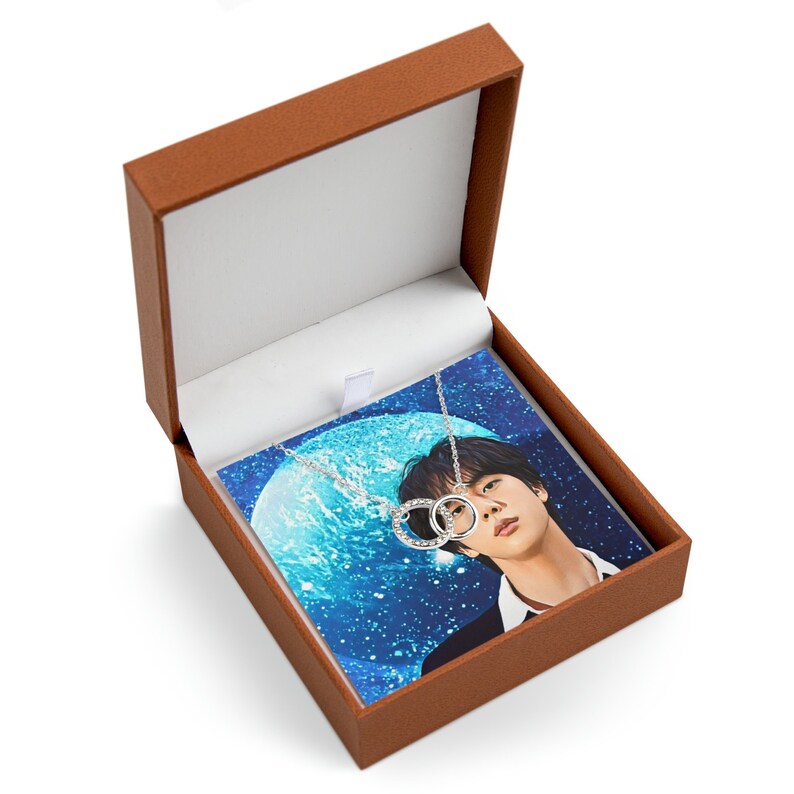 BTS Necklace, Jin Necklace, BTS Jewelry, Jin Moon, Worldwide Handsome ...