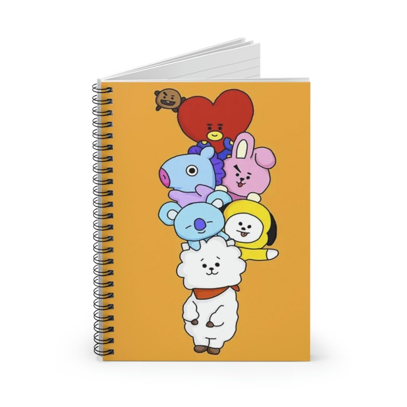 BT21 Notebook BTS Notebook BTS Stationery Koya Rj Shooky Mang Chimmy ...