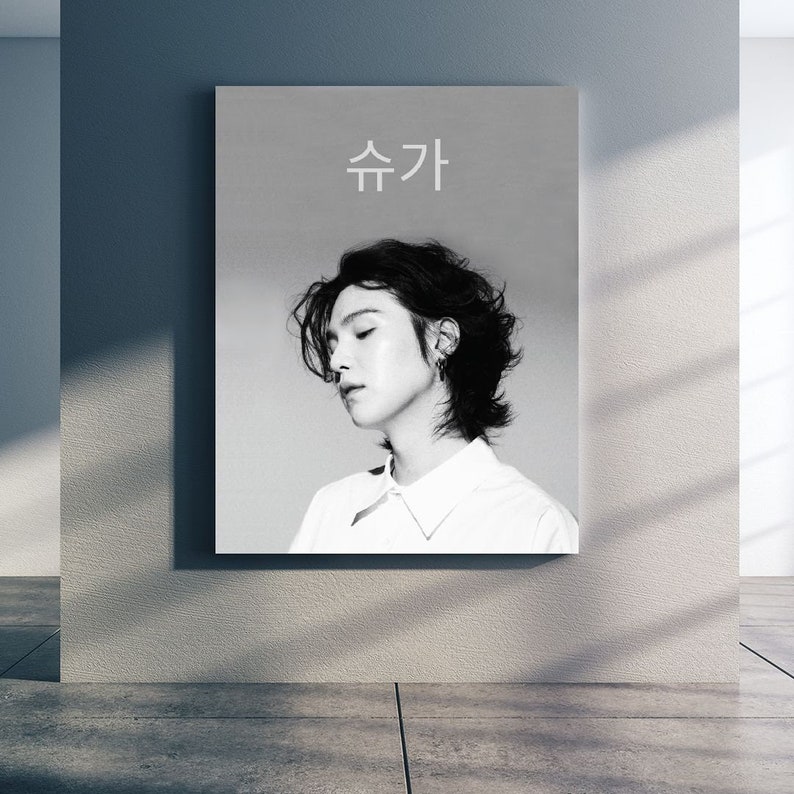 Suga Poster, BTS Poster, Agust D, BTS Wall Art, Wall Decor, Kpop Poster ...