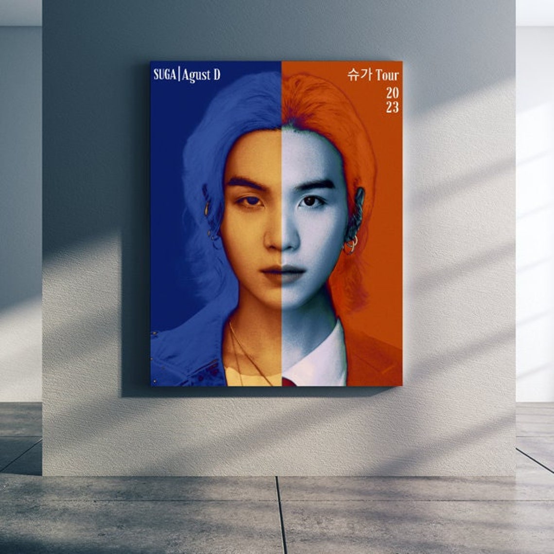 BTS Poster Suga Poster Agust D BTS Merch Min Yoongi Kpop Poster - Etsy