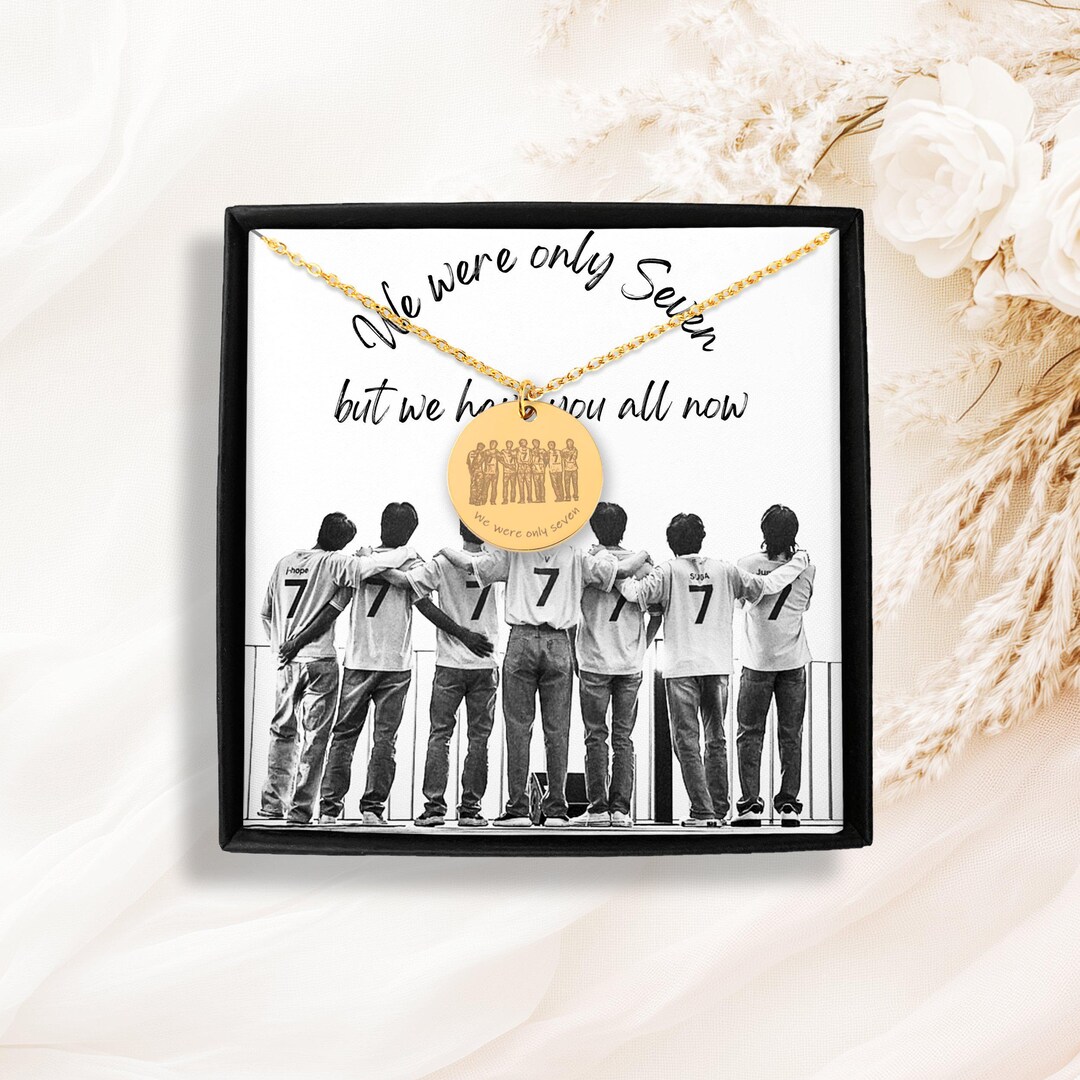 BTS We Were Only Seven Necklace, BTS Jewelry, BTS Lyrics, Bts Merch ...