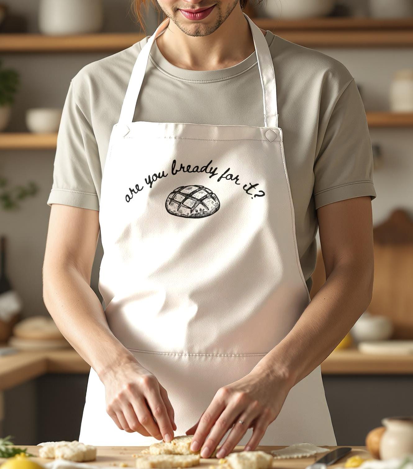 Taylor Inspired Quotes on Apron, Loafing Him Was Bread, Sourdough Apron ...