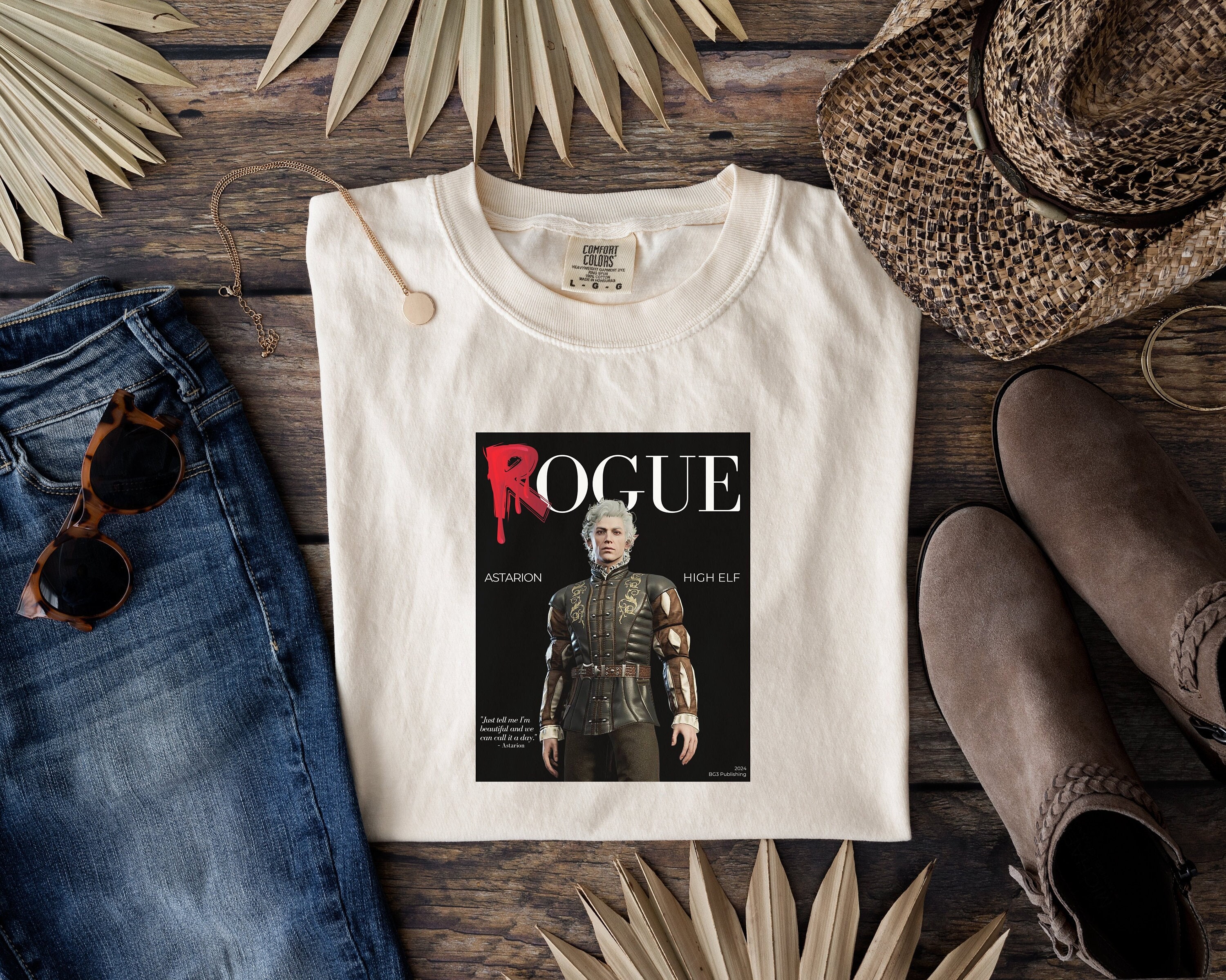 Baldur's Gate 3 Astarion Rogue Shirt, Astarion High Elf, Video Game ...