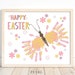 PRINTABLE Easter Handprint Art Craft for Kids, Butterfly Keepsake Art ...