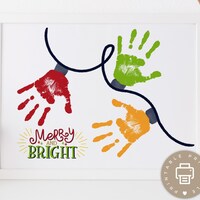 Handprint Christmas Tree Kids Craft - Festive Holiday Keepsake, Toddler ...