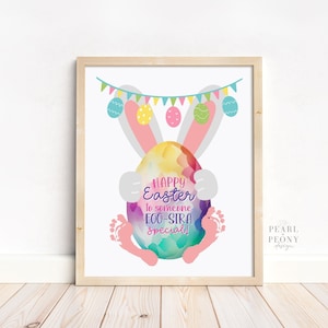 PRINTABLE Easter Handprint Art Craft for Kids, Footprint Keepsake Art ...