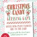 PRINTABLE Christmas Candy Guessing Game, Holiday Birthday Party Game ...