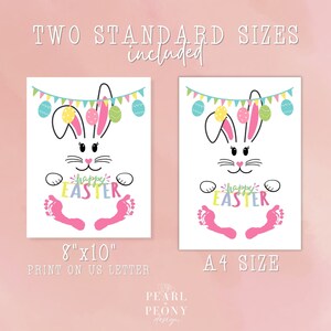PRINTABLE Easter Handprint Art Craft for Kids, Footprint Keepsake Art ...