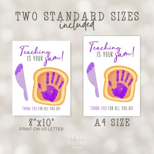 PRINTABLE Teacher Appreciation Handprint Art Craft, Keepsake Art ...