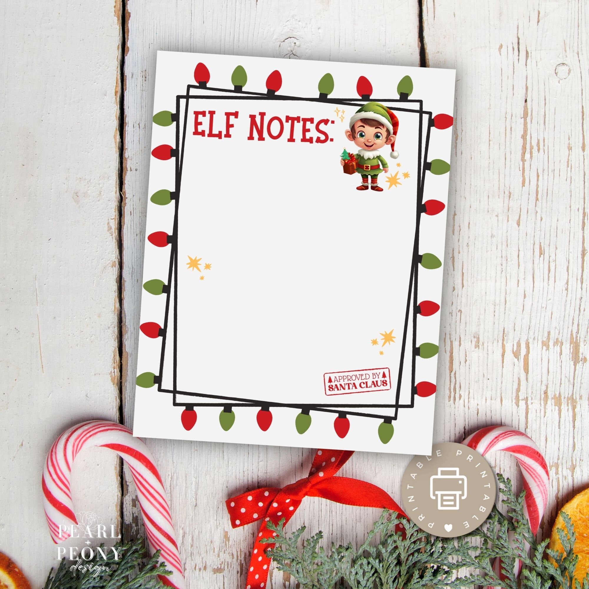 PRINTABLE Christmas Elf Notes, Personalize Notes From Your Elf, Elf ...