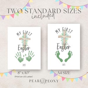 PRINTABLE My First Easter Handprint Art Craft for Baby, Easter ...