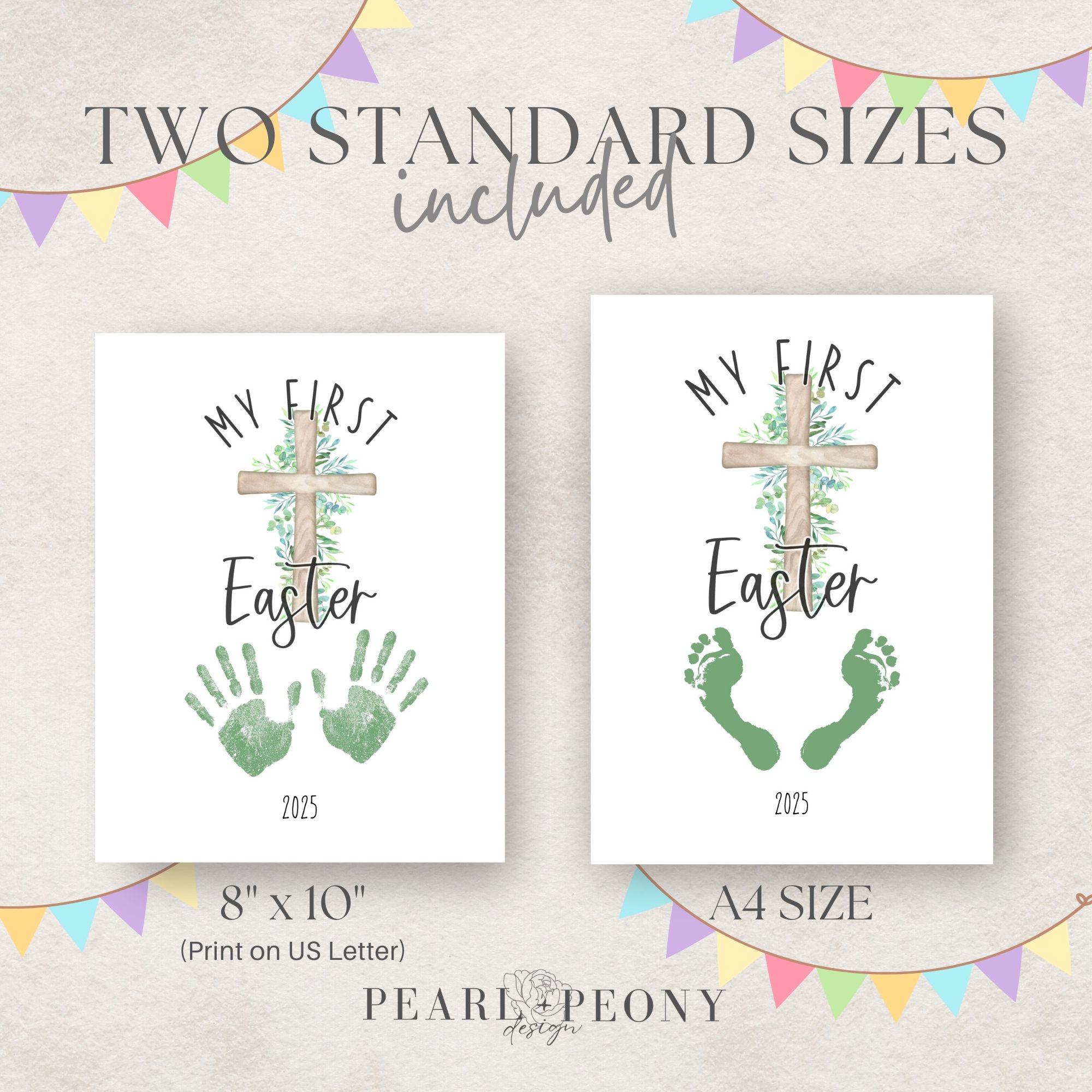 PRINTABLE My First Easter Handprint Art Craft for Baby, Easter ...