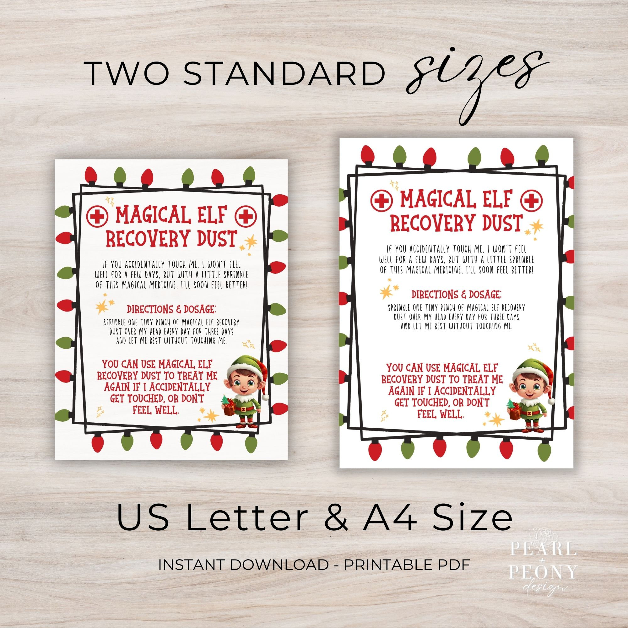 PRINTABLE Christmas Elf Recovery Letter, Magic Elf Recovery Dust, Sick ...