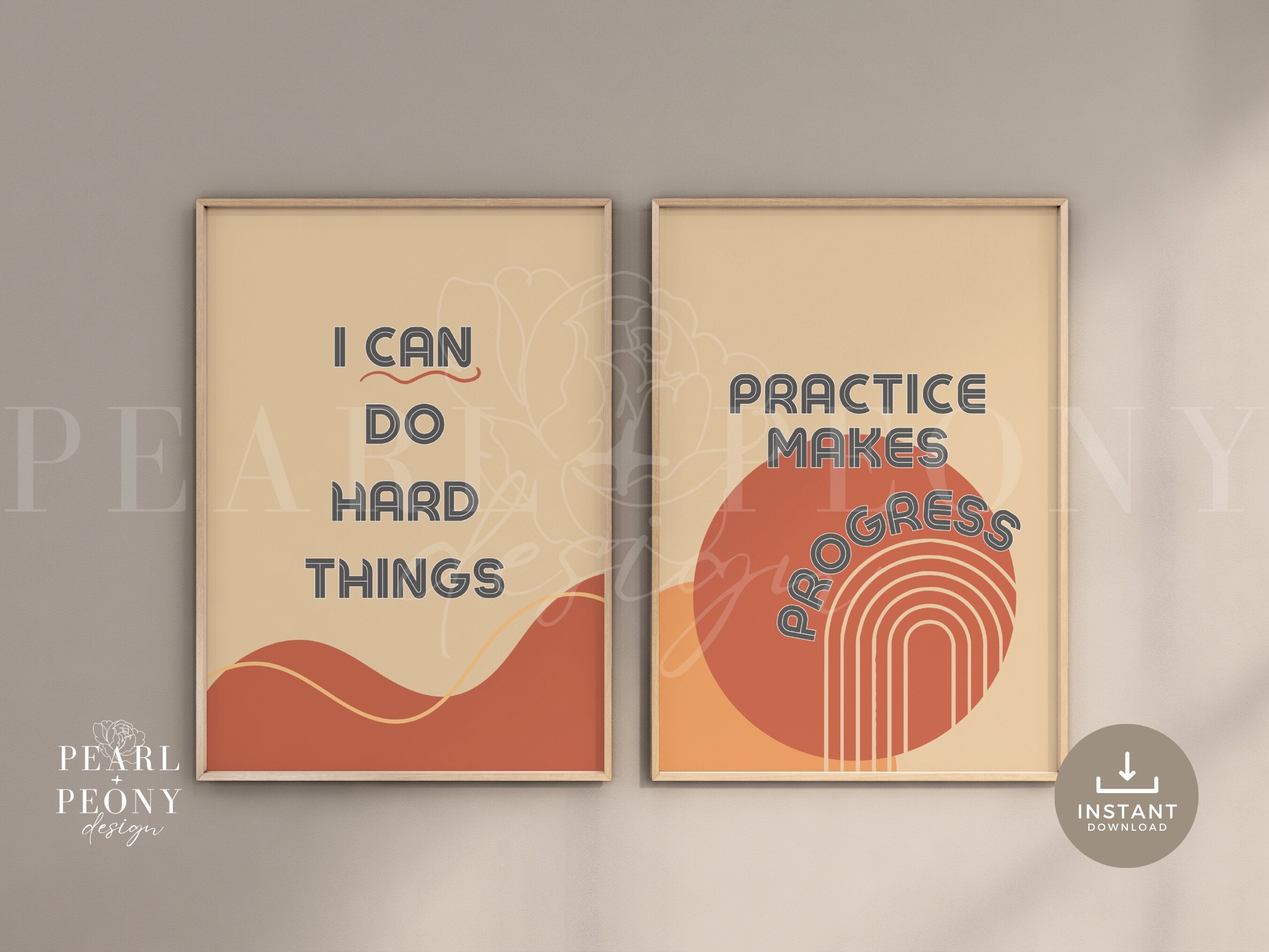 PRINTABLE Growth Mindset Poster Bundle Boho Classroom Decor - Etsy