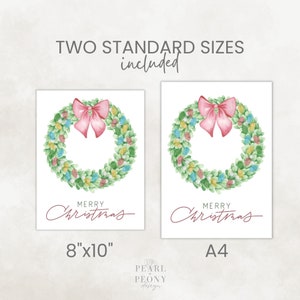 PRINTABLE Christmas Handprint Art, Wreath Thumbprint Craft, Preschool ...