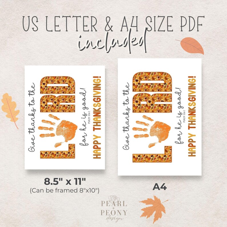 PRINTABLE Christian Thanksgiving Handprint Art Craft, Bible Verse Fall ...