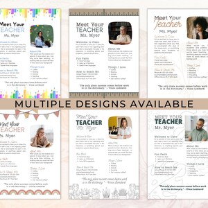 EDITABLE Meet the Teacher Template, Back to School Flyer, Teacher ...