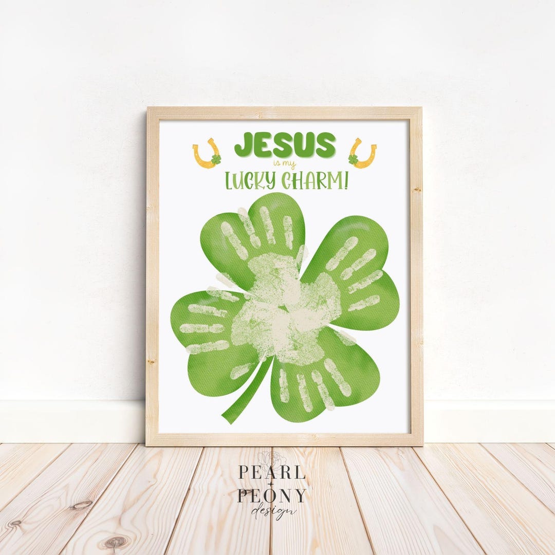 PRINTABLE Christian St Patricks Day Handprint Art Craft for Kids ...