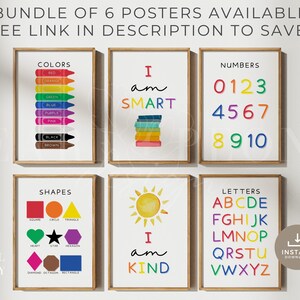 PRINTABLE Preschool Learning Shapes Poster, Homeschool Printable ...