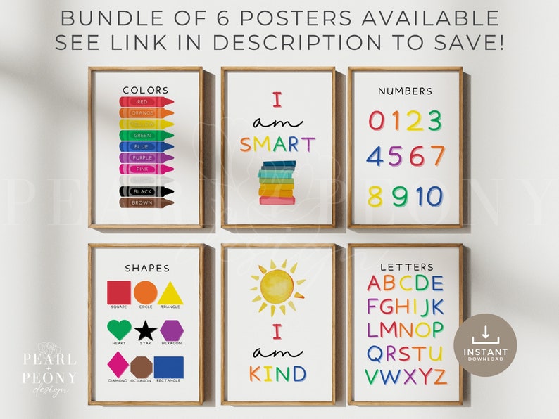 PRINTABLE Preschool Learning Shapes Poster Homeschool - Etsy