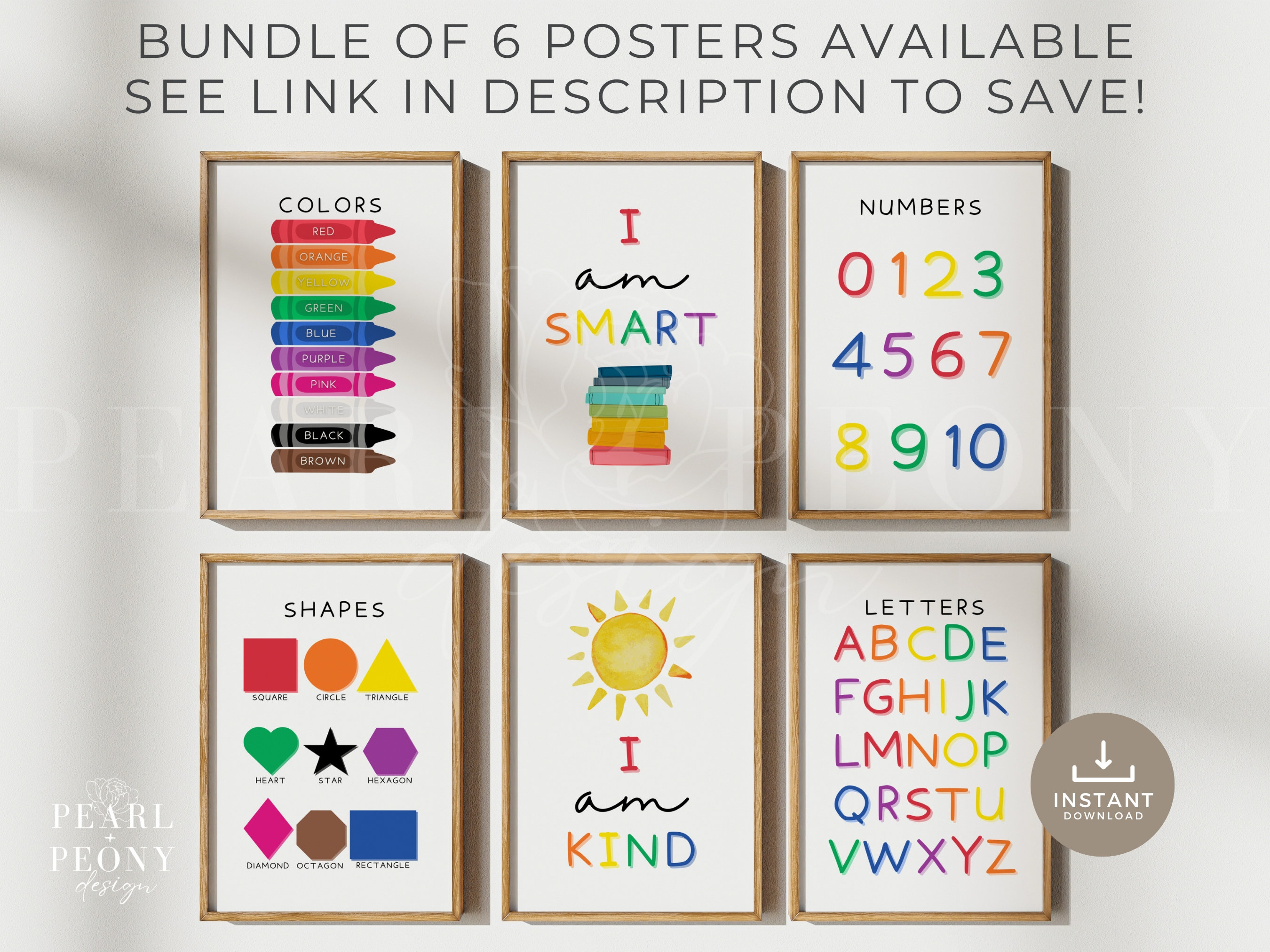 PRINTABLE Preschool Learning Shapes Poster Homeschool - Etsy